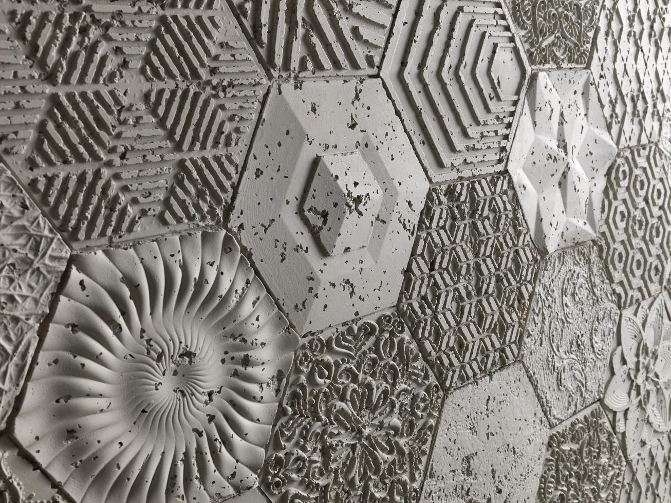 HEXAGONAL CONCRETE PANELS - Stone Panel